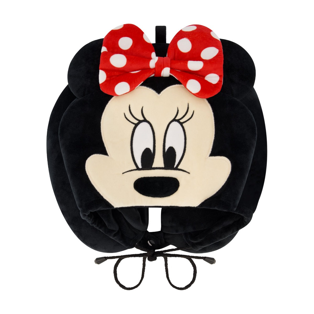 Ful Disney Minnie Mouse Hooded Travel Neck Pillow Hoodie Black