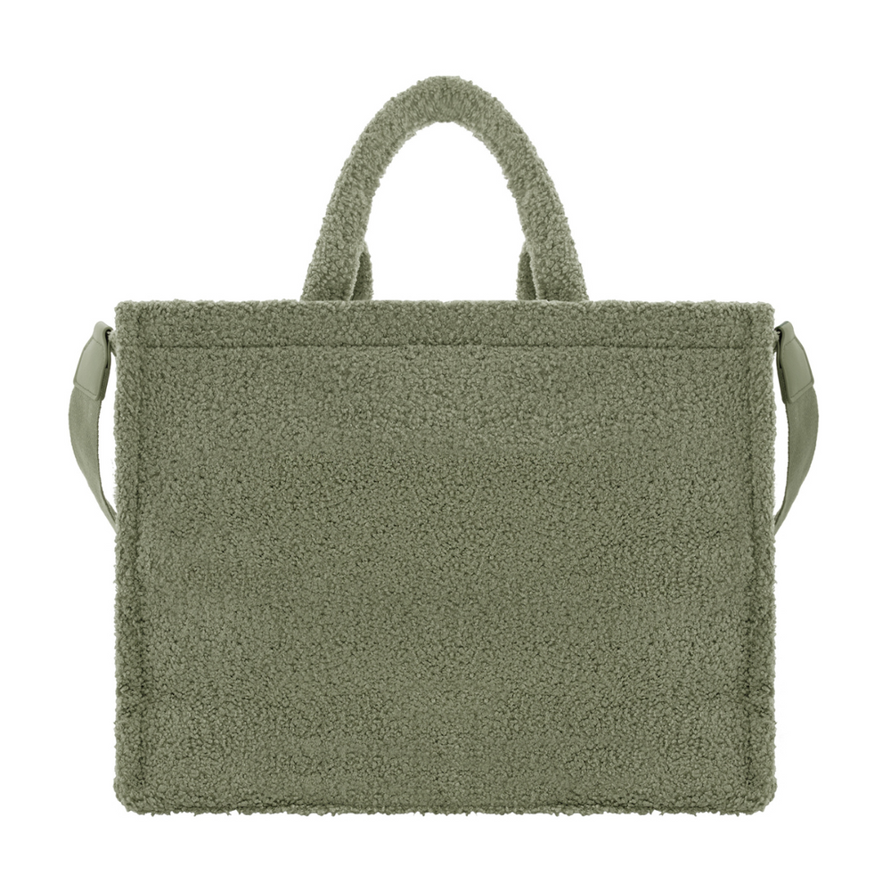 Star Wars Grogu Sherpa Travel Green Tote Bag