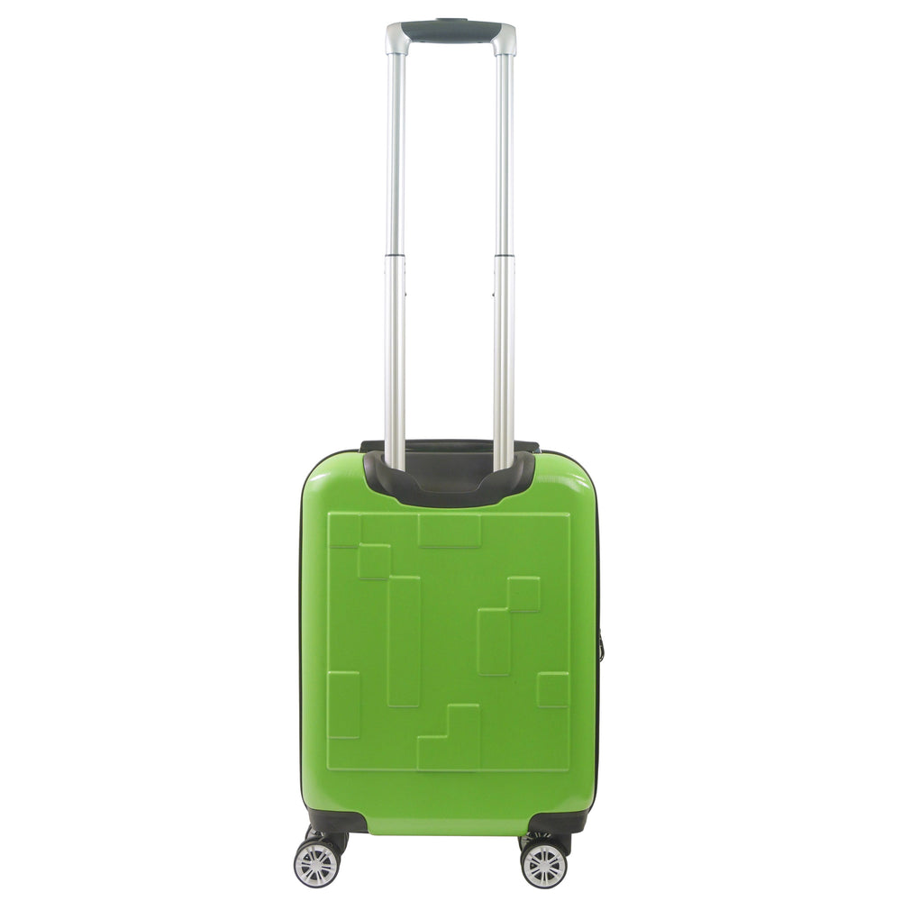 Minecraft Creeper Big face 21.5" Expandable Carry-On Spinner Luggage b